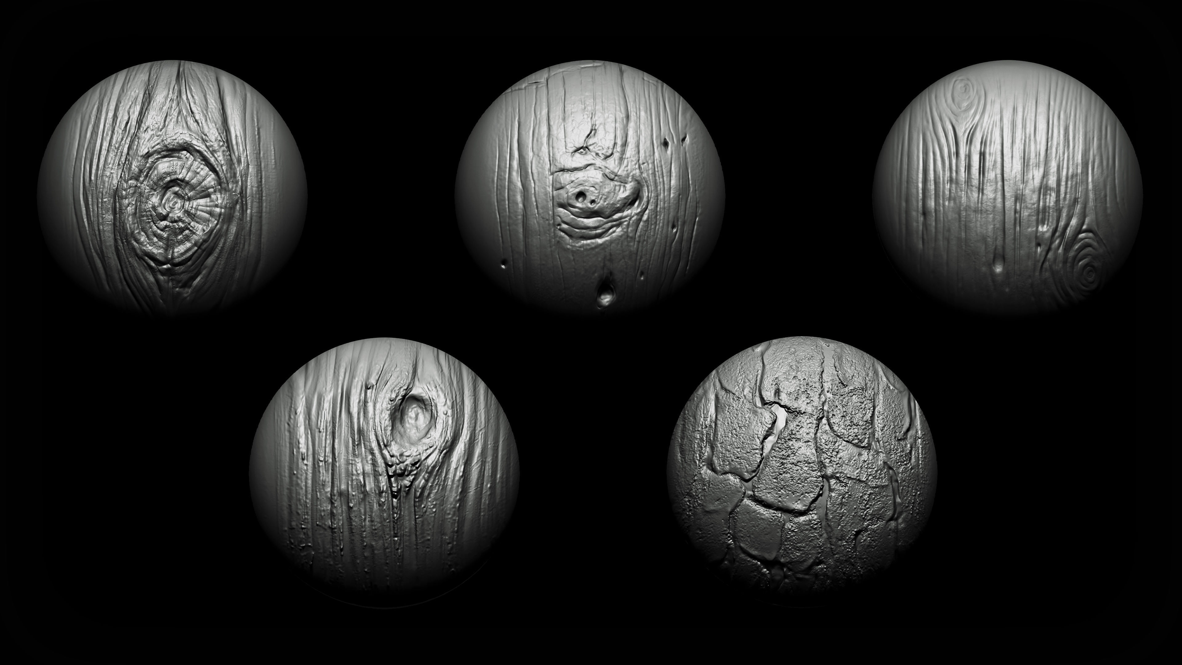 Zbrush - Wood Details VDM Brush Texture | CGTrader