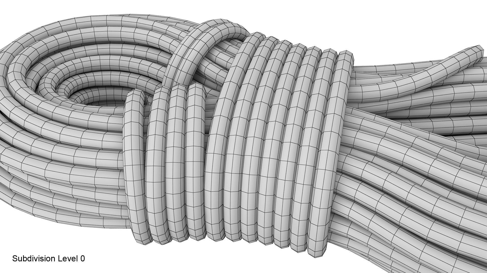 Climbing rope 3D model | CGTrader
