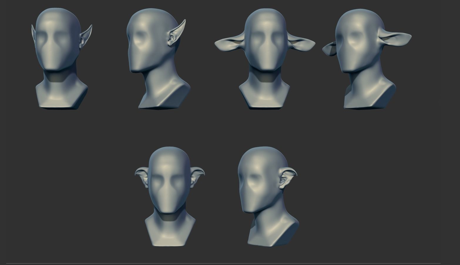 15 Zbrush Fantasy Ear Vdms 3D model | CGTrader