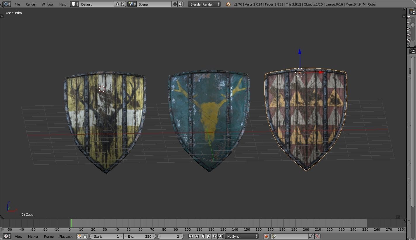 shield for honor free 3D model | CGTrader