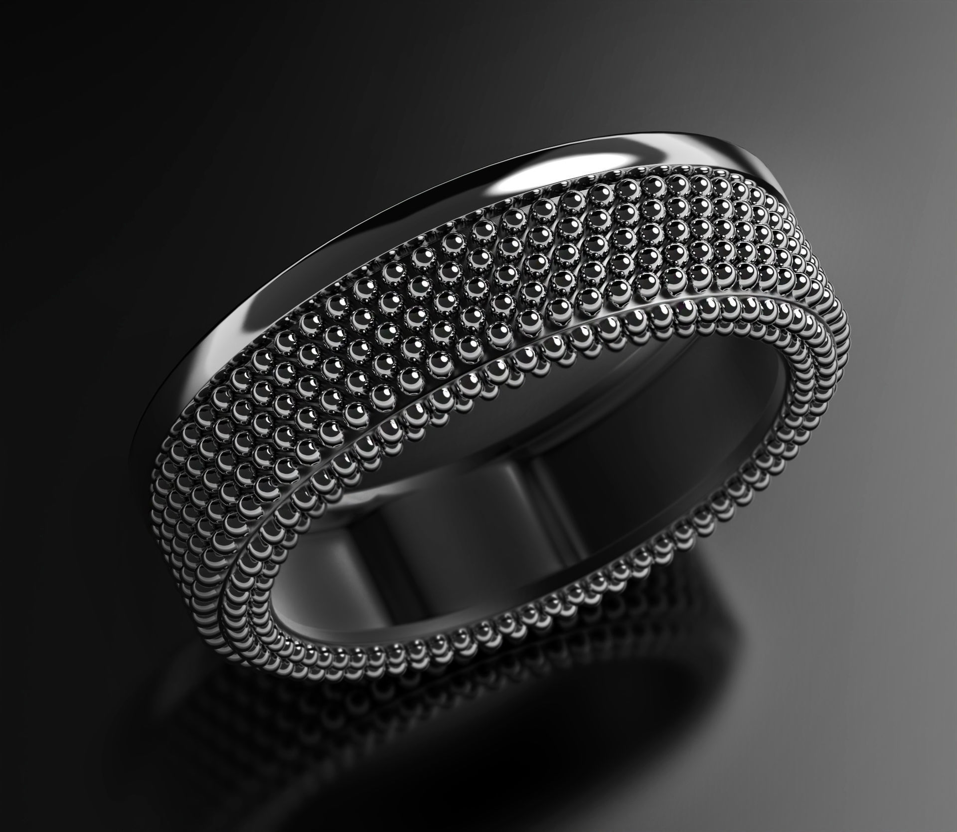 Ring of a thousand dots 3D model 3D printable | CGTrader