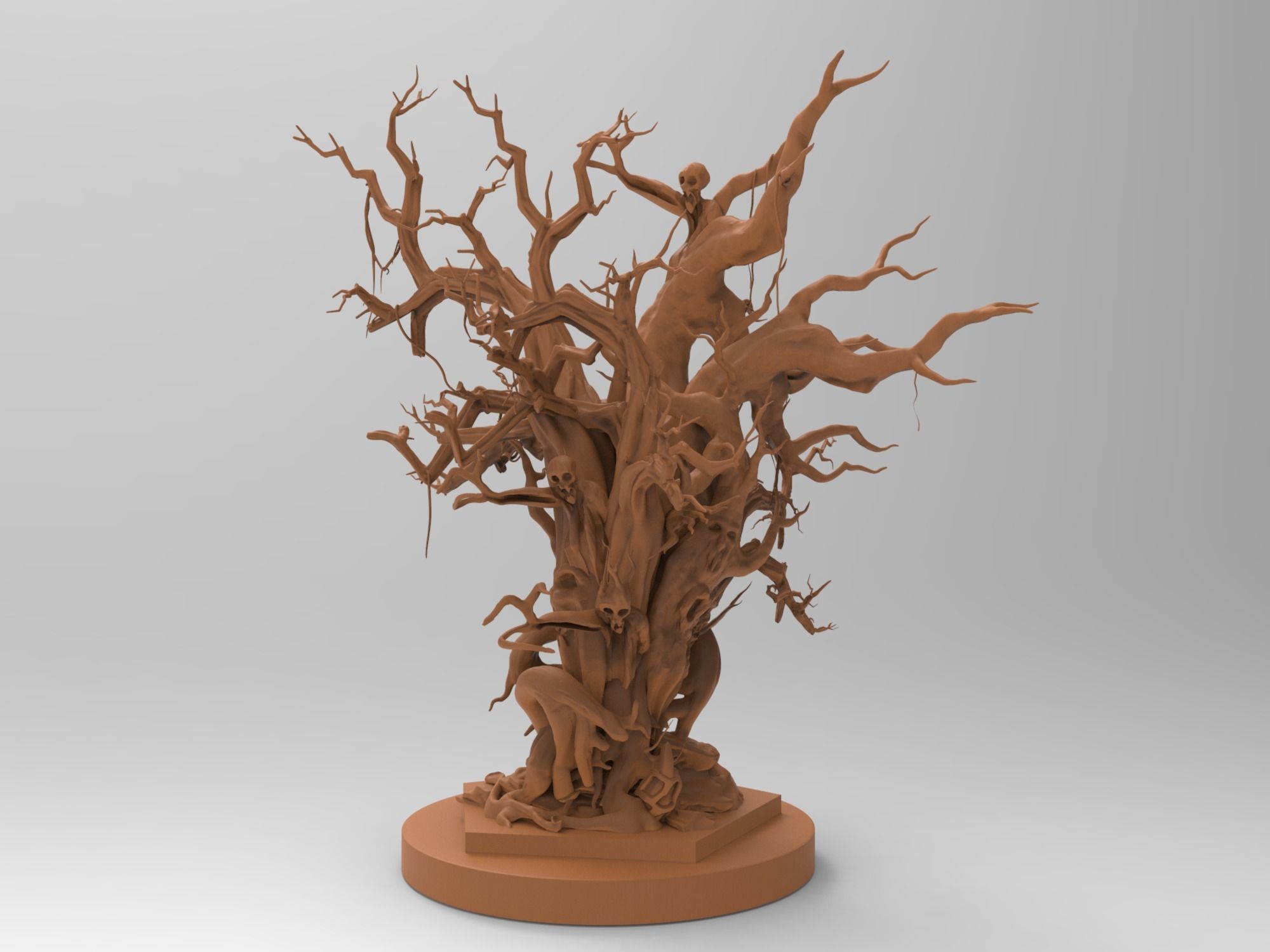 Haunted Tree 3D model 3D printable | CGTrader