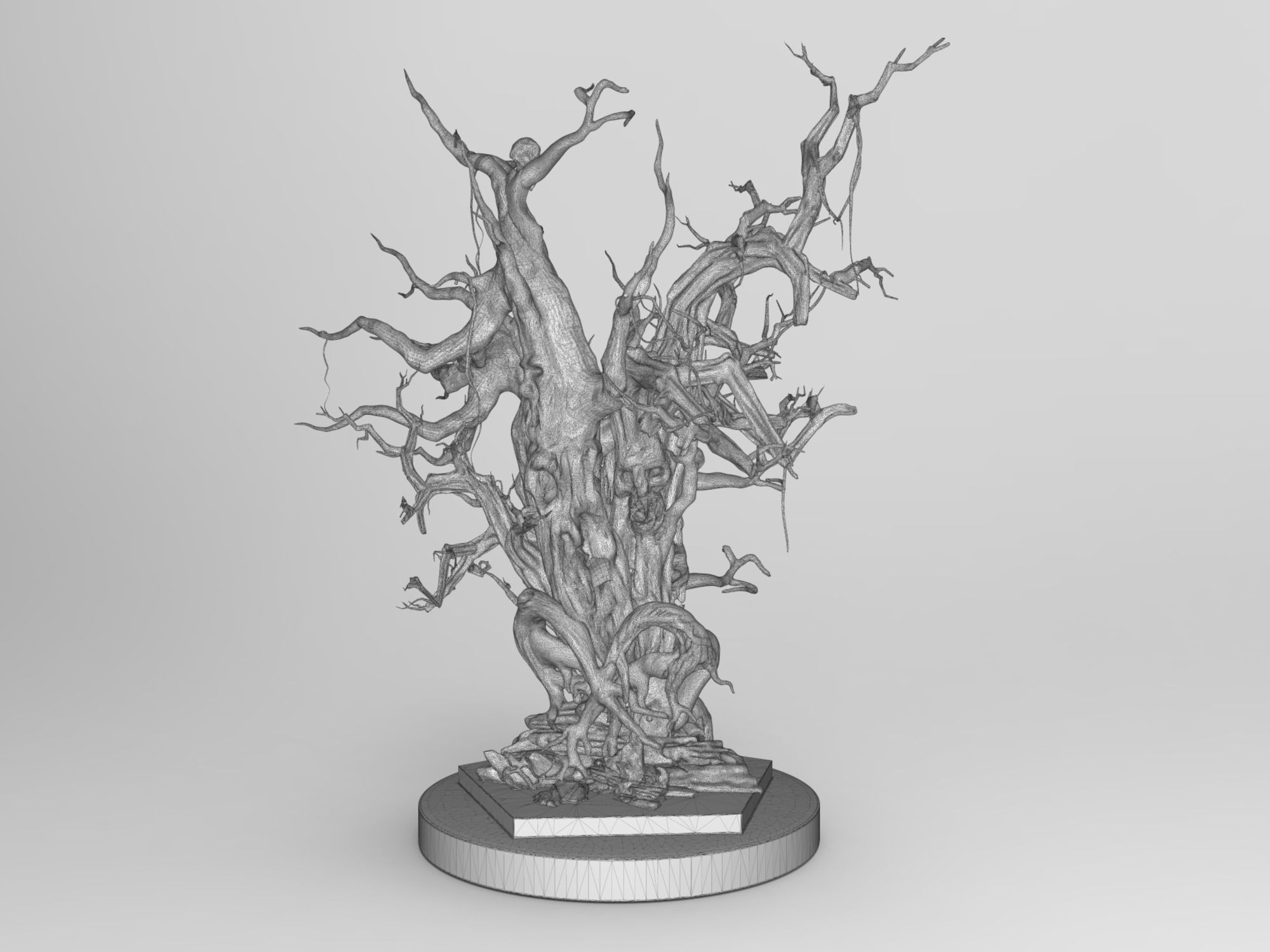 Haunted Tree 3D model 3D printable | CGTrader