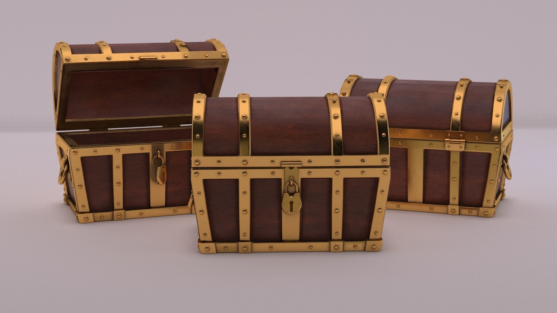 Treasure Box free 3D model | CGTrader