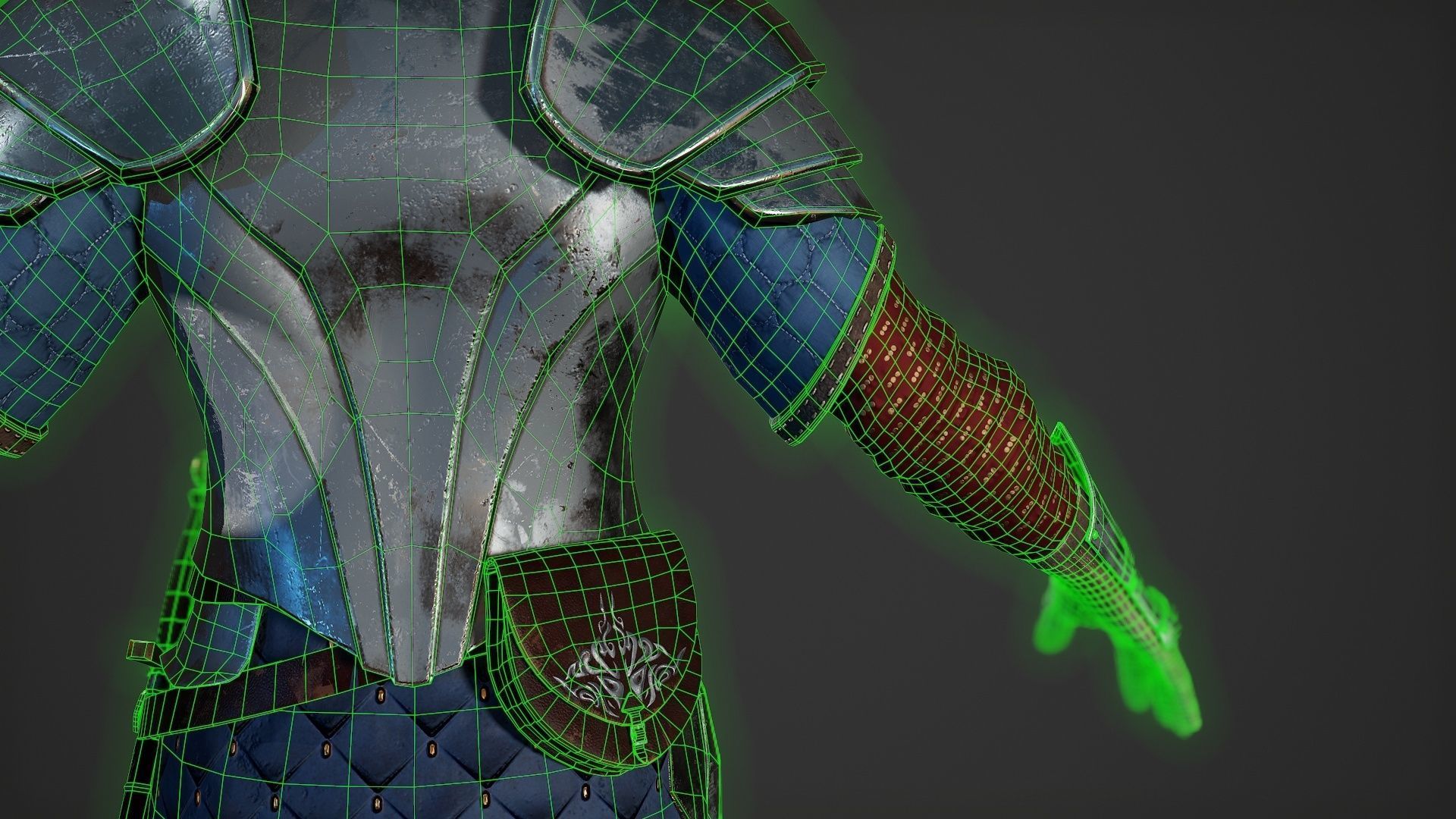 3D model Armor 10 UPDATED with 3rd skin VR / AR / low-poly | CGTrader