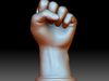 BLM hand sign logo fist STL file 3D printable model Black Lives 3D ...