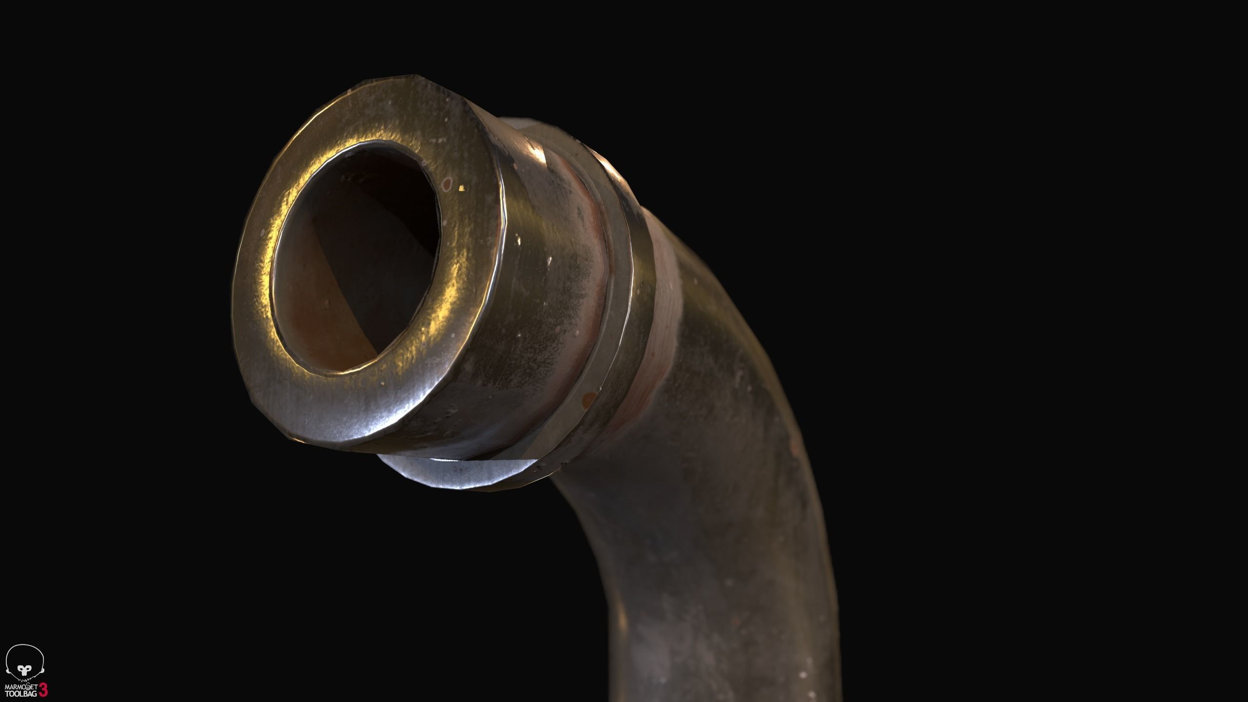 3D model Worn Steel Pipe Weapon VR / AR / low-poly | CGTrader