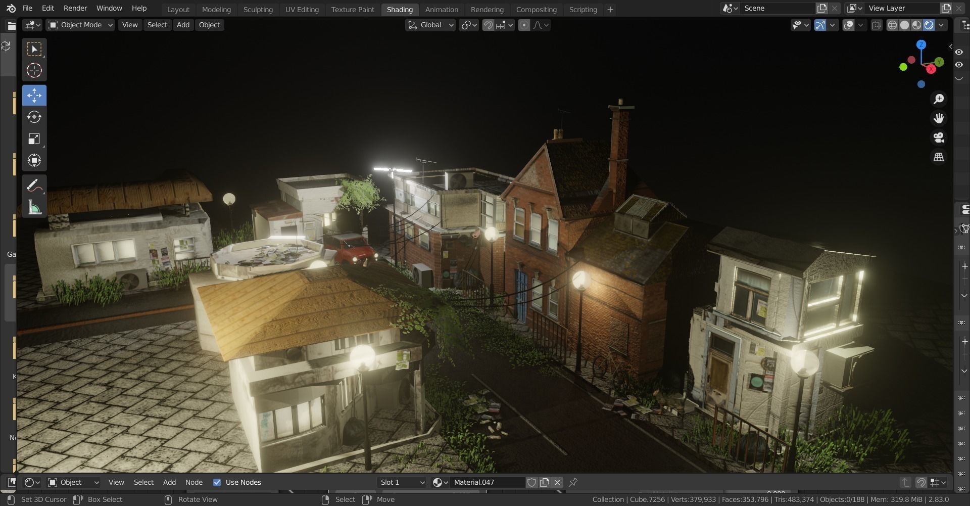 small town 3D model | CGTrader