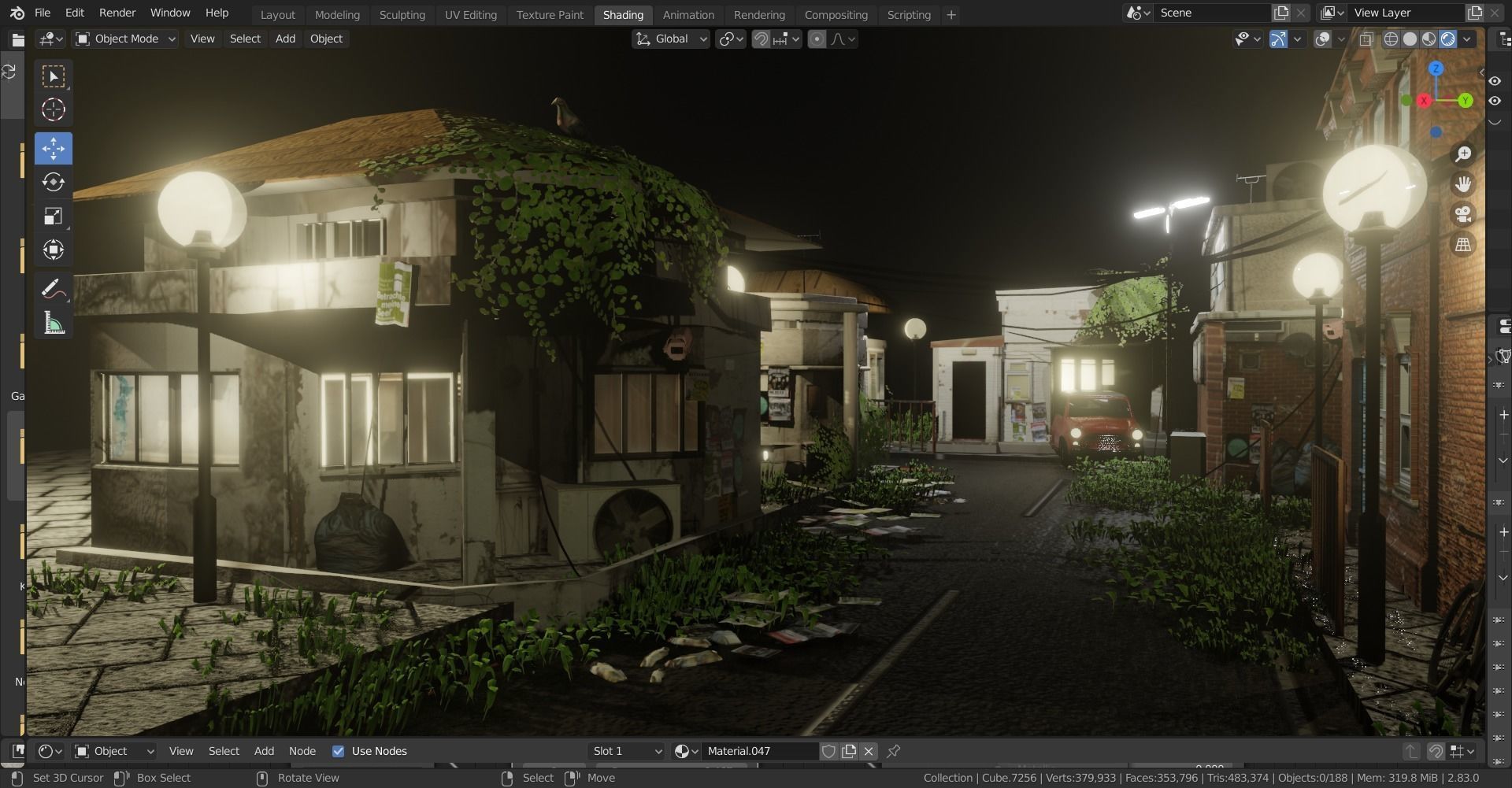 small town 3D model | CGTrader