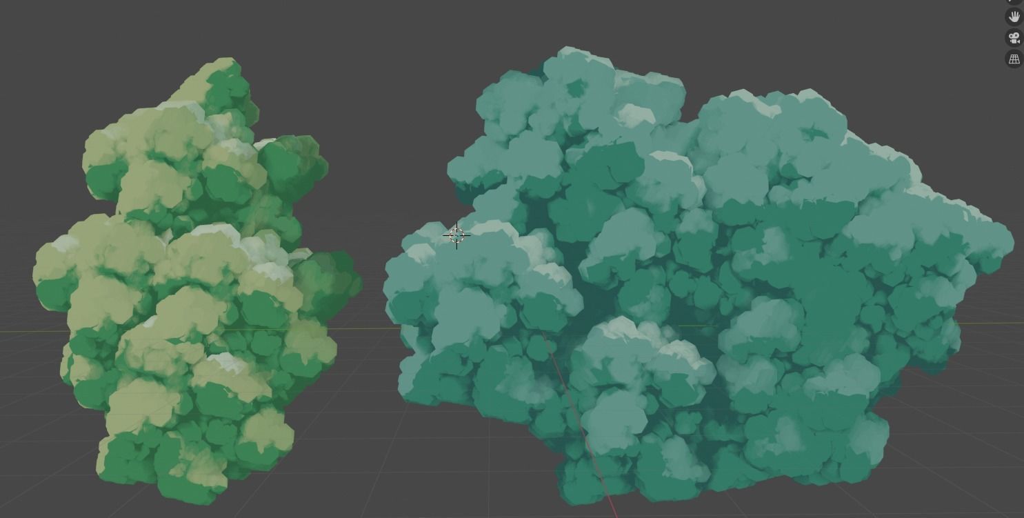 3D model Ghibli Tree and Cloud VR / AR / low-poly | CGTrader