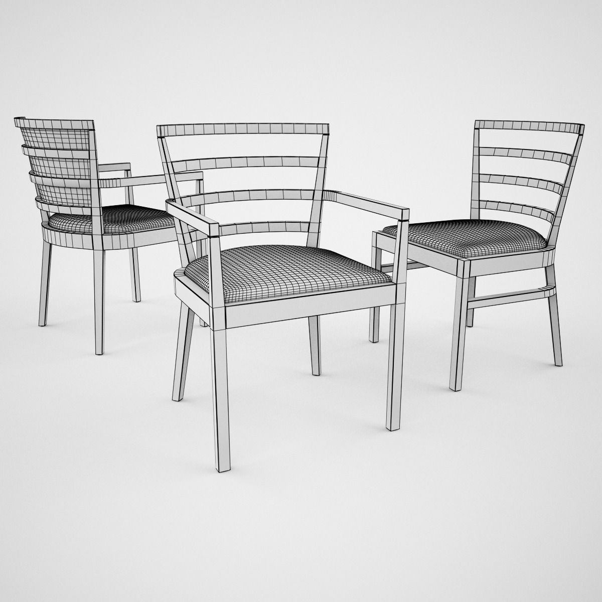 Knoll de Armas Chair Collection free 3D model | CGTrader