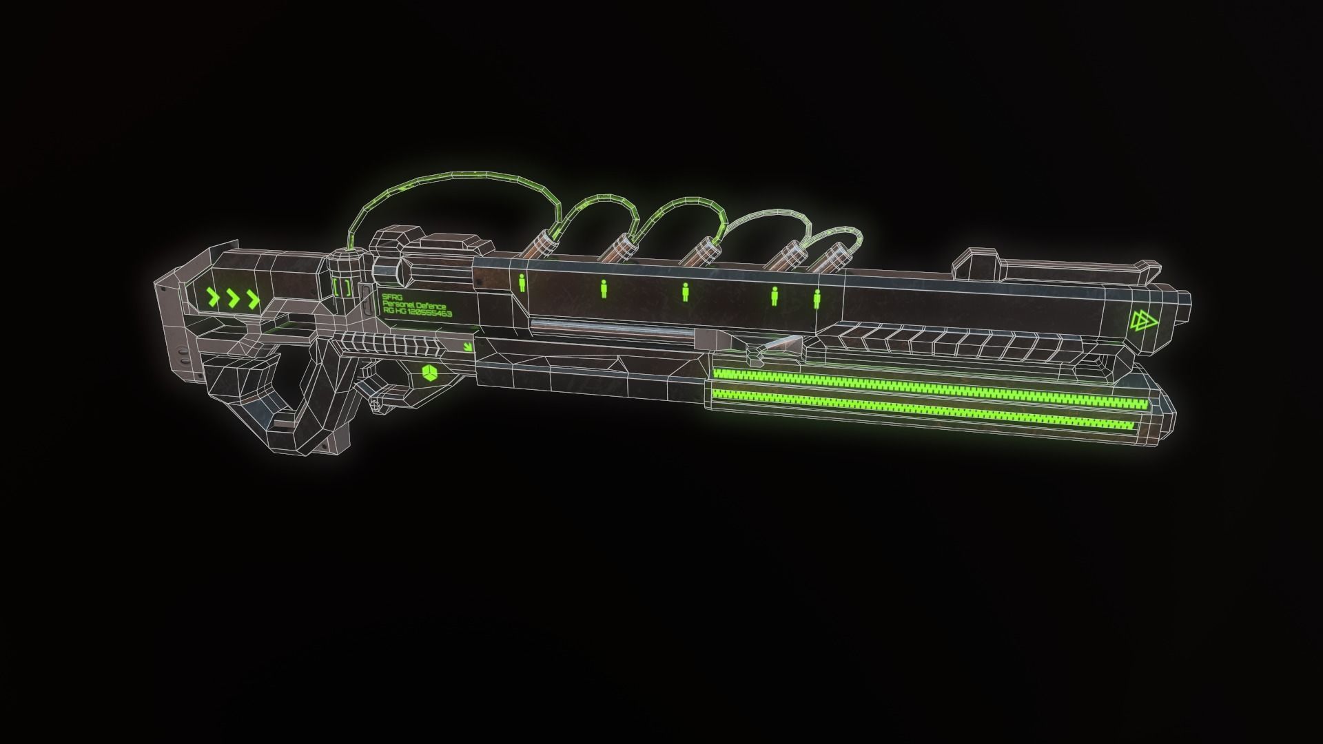3D model Sci-Fi Railgun 2 VR / AR / low-poly | CGTrader