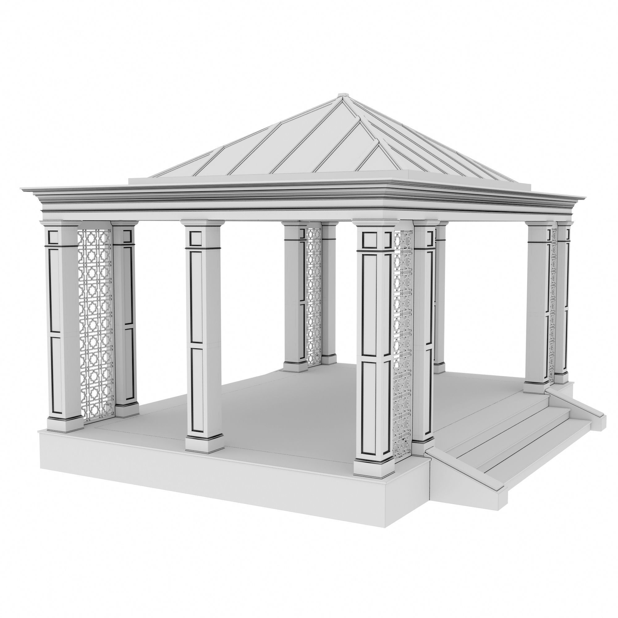 Gazebo 3D model | CGTrader