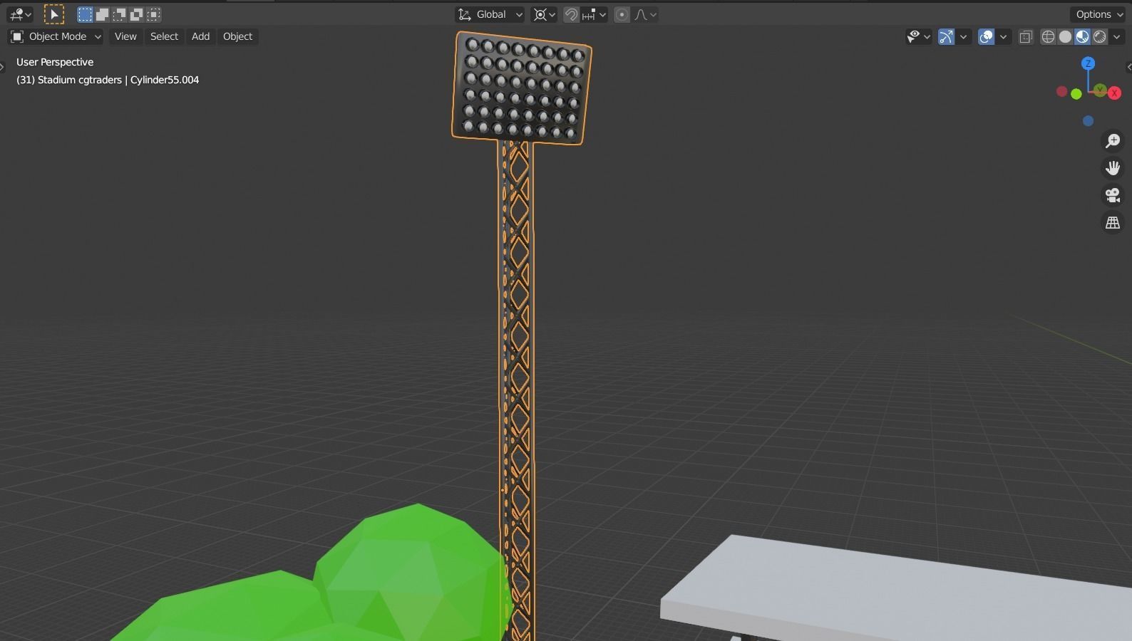 Low-poly Football Stadium Version 1 free 3D model | CGTrader