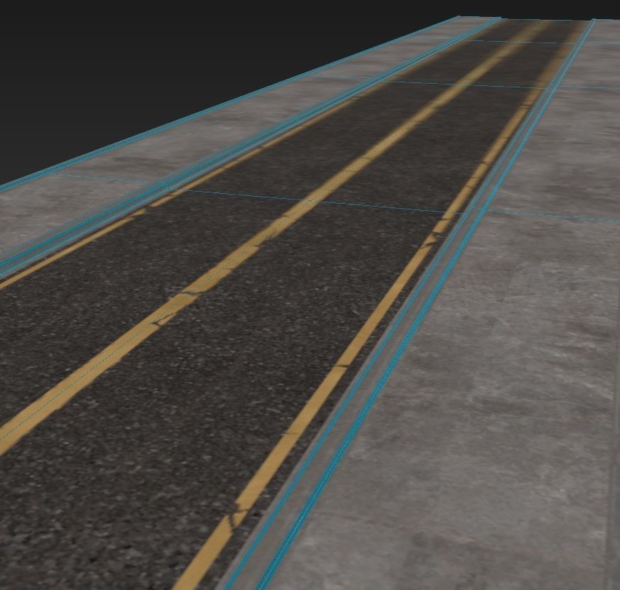 Road asphalt 3D model | CGTrader