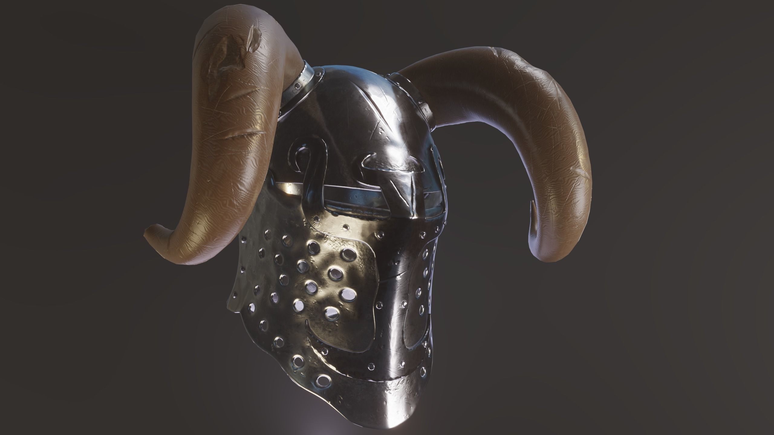 3D model Tophelm horned helmet VR / AR / low-poly | CGTrader