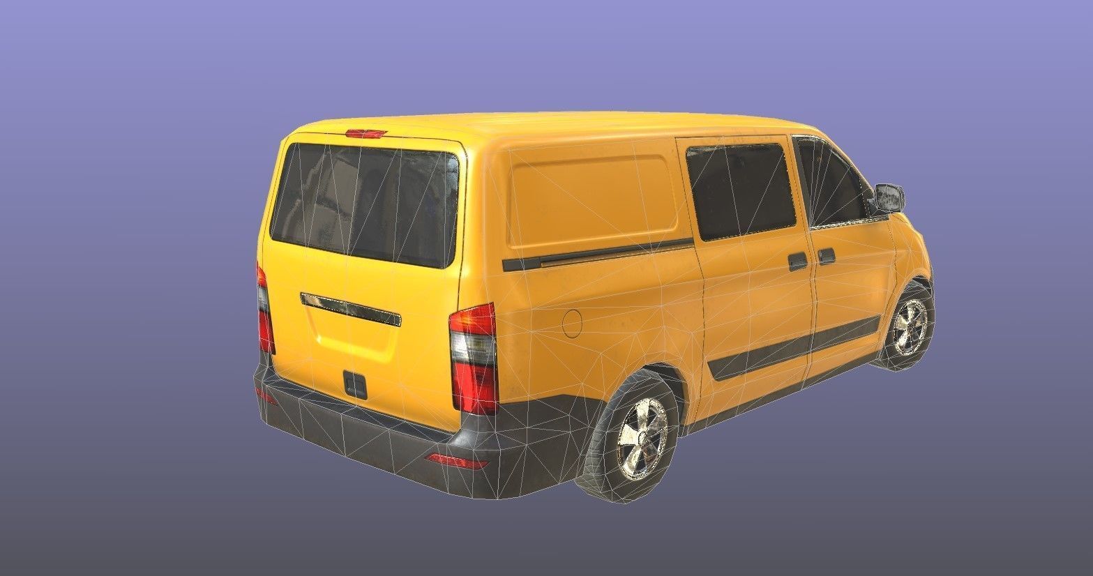 3D model Generic Minivan 8 Colors VR / AR / low-poly | CGTrader