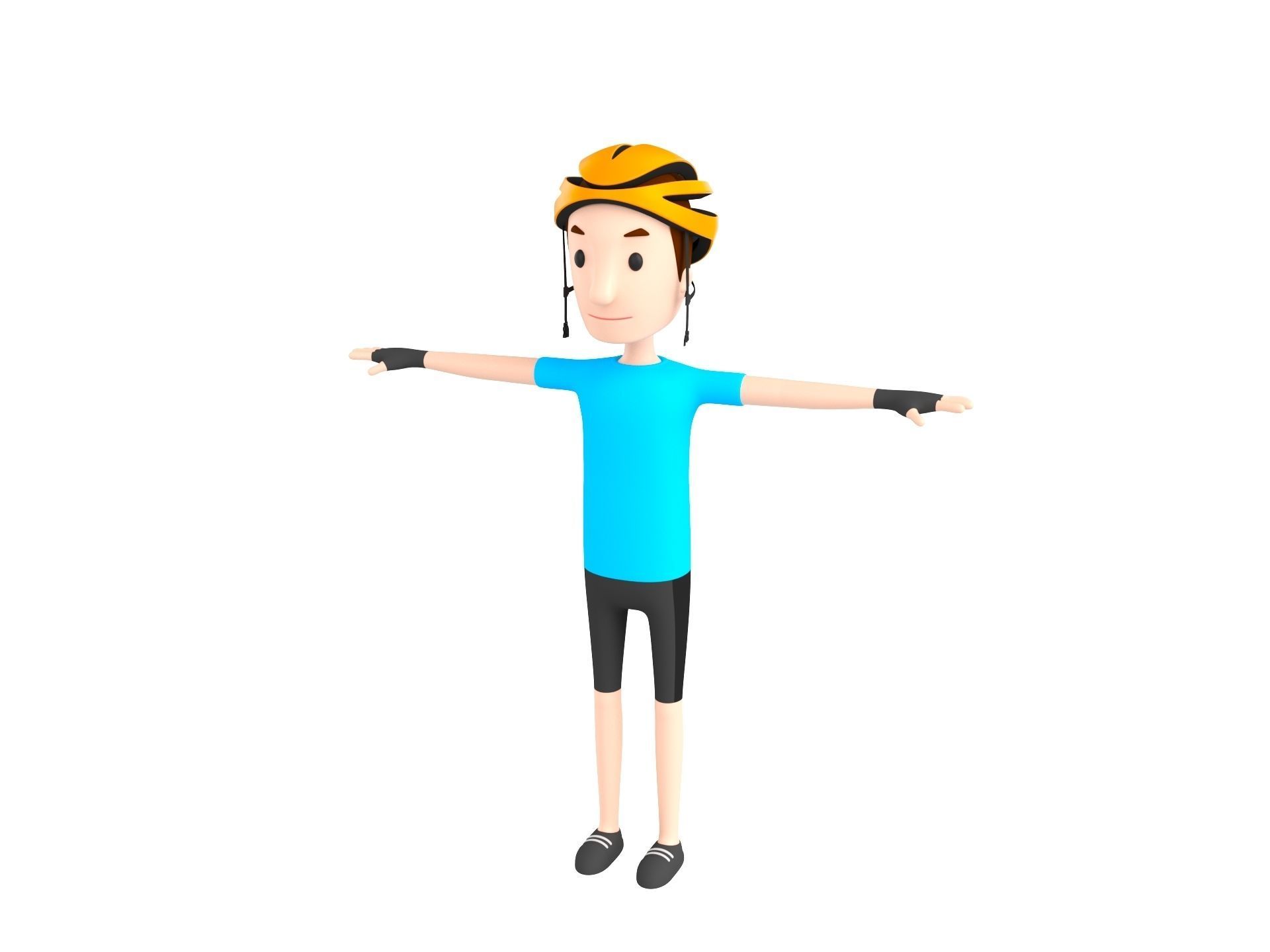 CartoonMan032 Cyclist 3D model | CGTrader