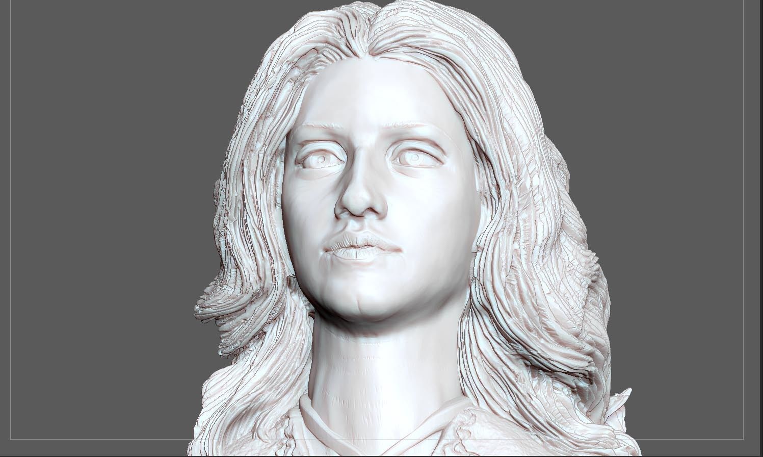 YENNEFER BUST WITCHER NETFLIX FANTASY MAGE GEROLT PRINTABLE 3D model 3D ...