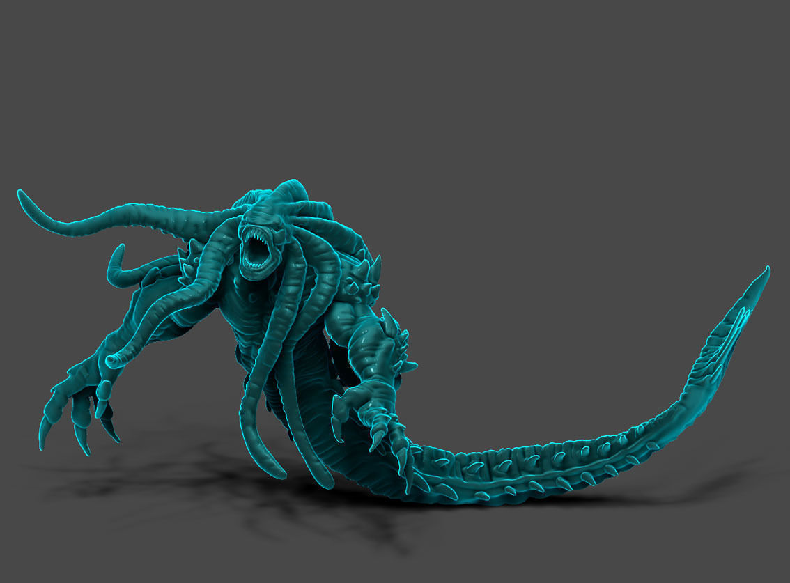 Deep Sea Terror - 65mm 3D model 3D printable | CGTrader