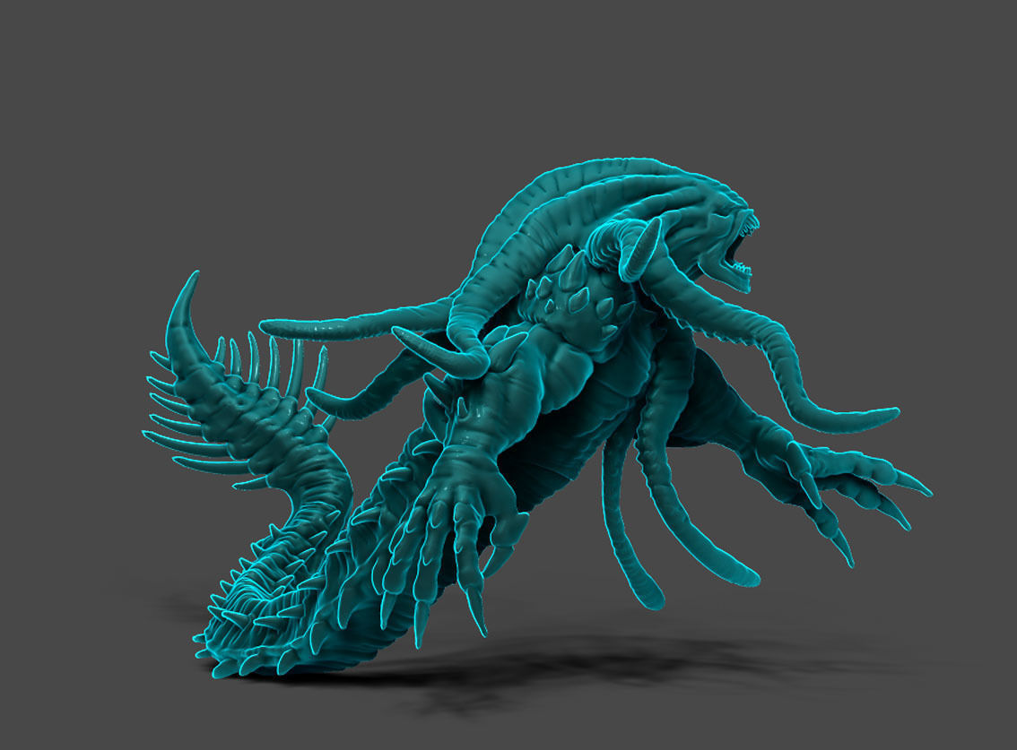 Deep Sea Terror - 65mm 3D model 3D printable | CGTrader