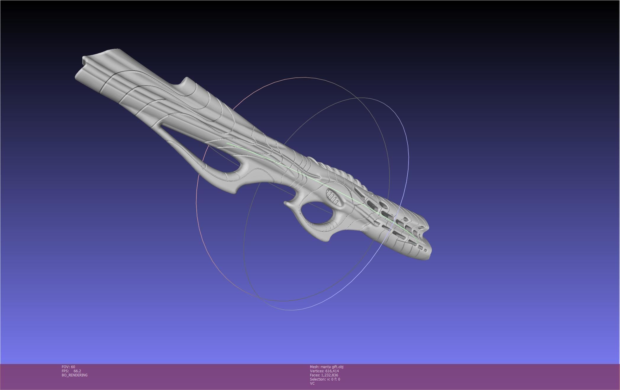 Aquaman Manta Gift Weapon Basic Model 3D model | CGTrader