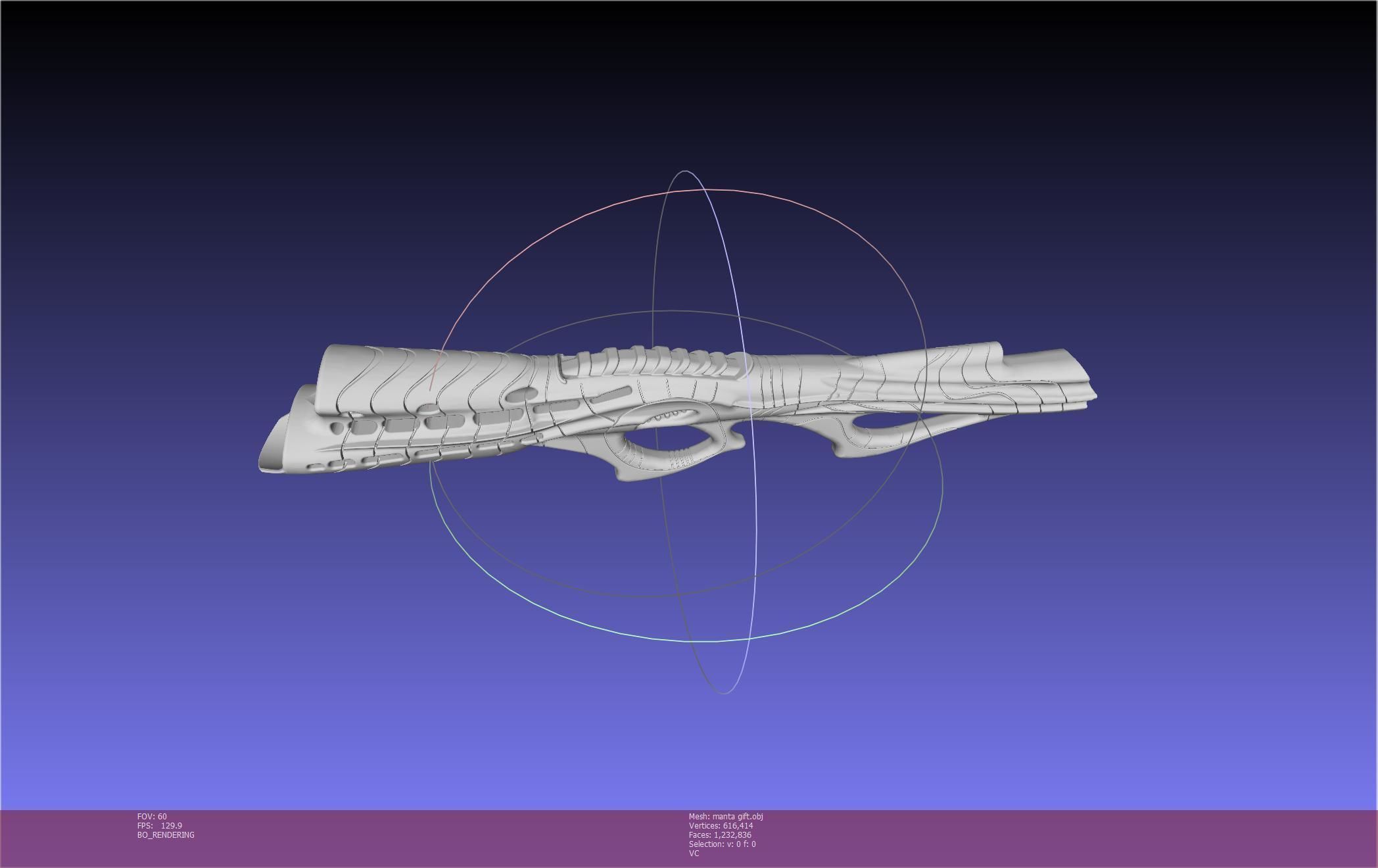 Aquaman Manta Gift Weapon Basic Model 3D model | CGTrader