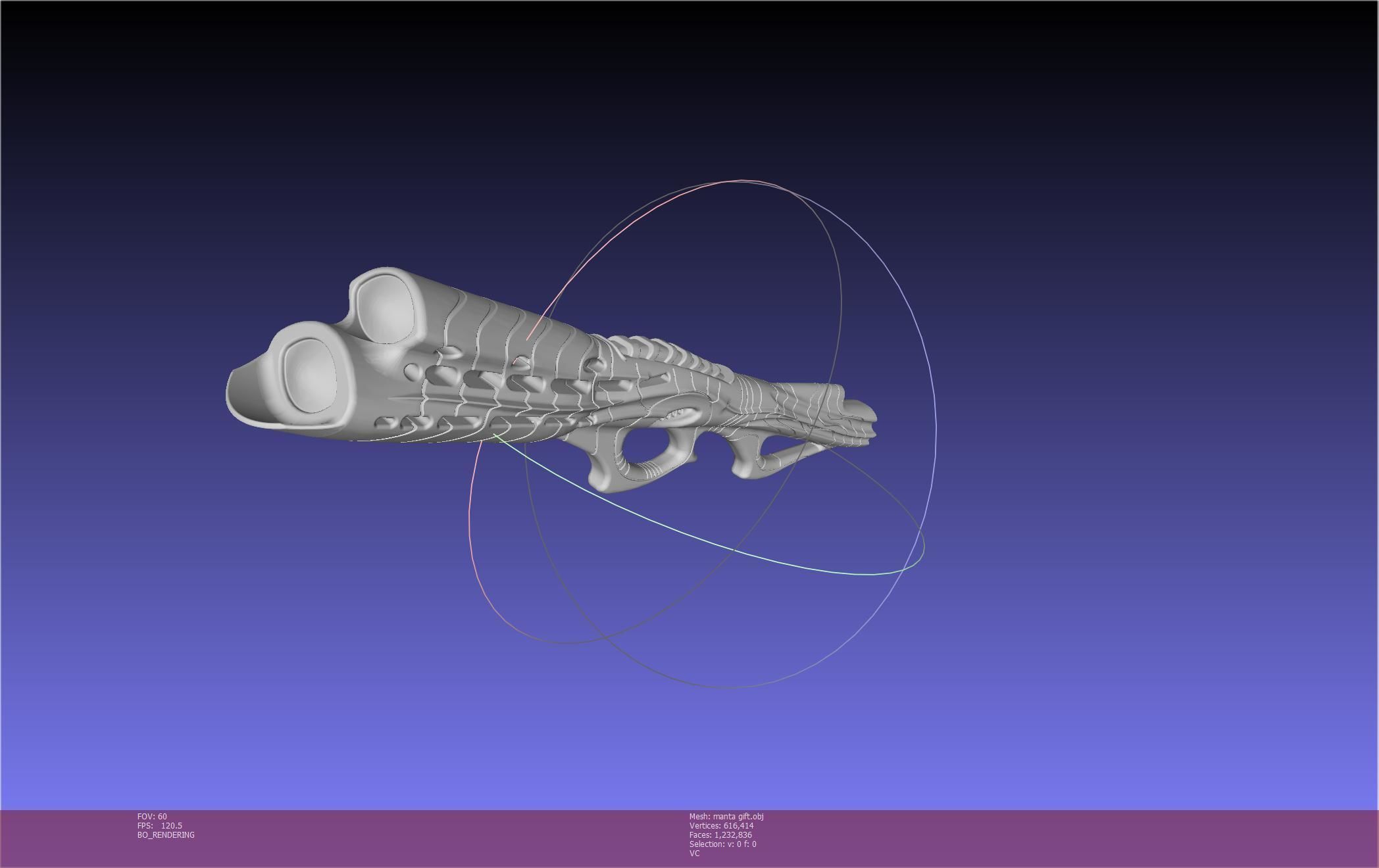 Aquaman Manta Gift Weapon Basic Model 3D model | CGTrader