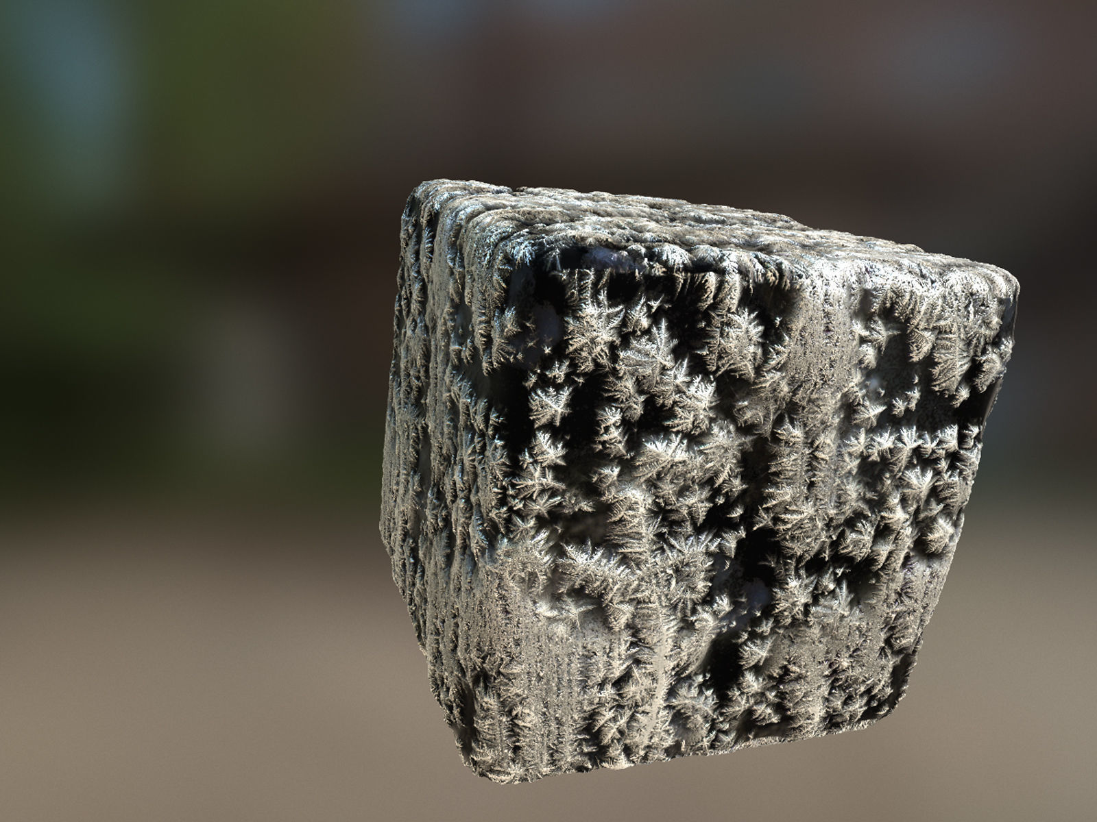 PBR Material Texture set 004 Abstract Frost Alien Metal Texture | CGTrader