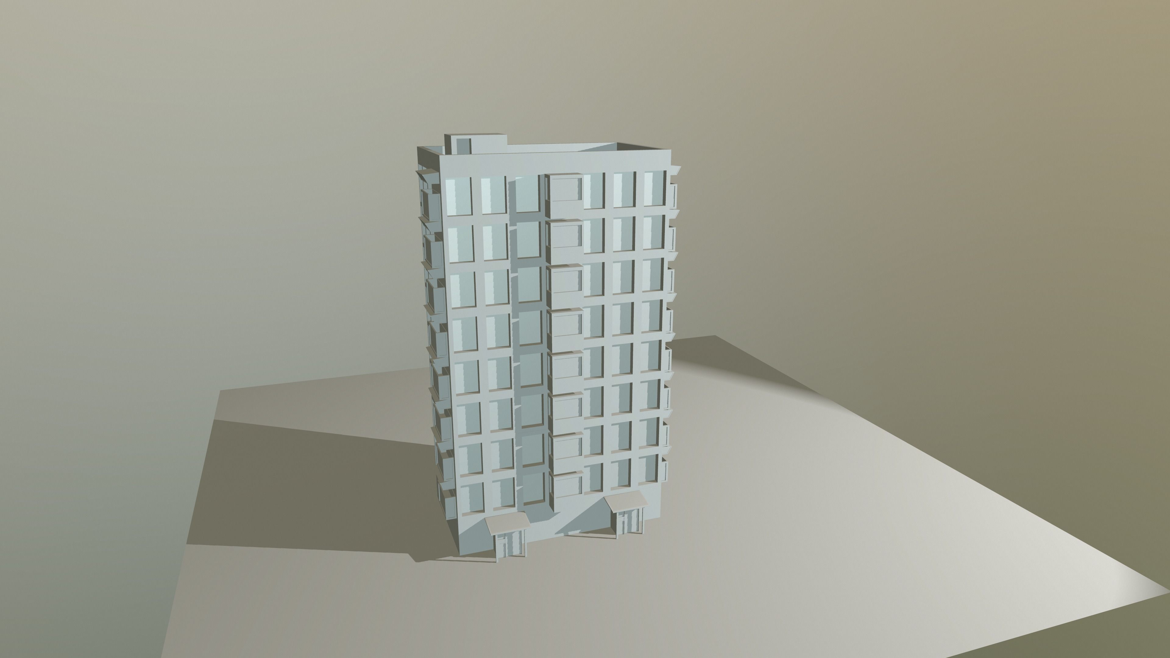 3D model small city block VR / AR / low-poly | CGTrader