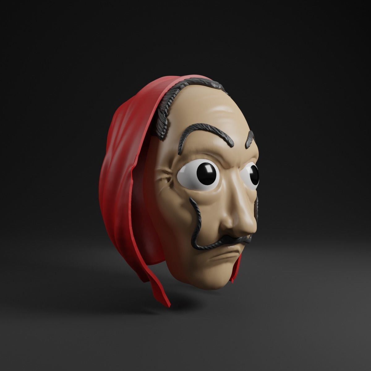 Money Heist Mask 3D model | CGTrader