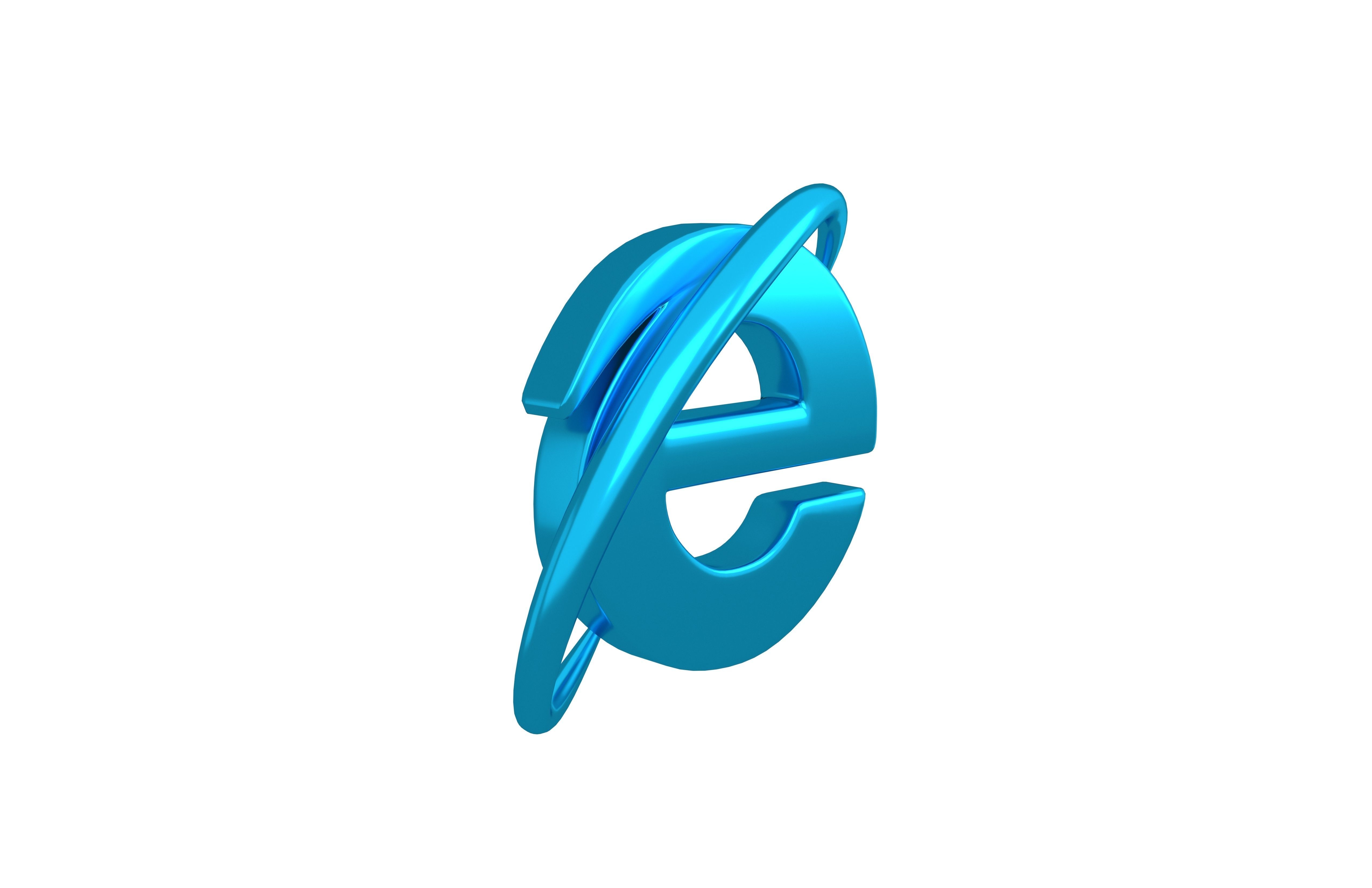 Internet Explorer Logo v1 005 free VR / AR / low-poly 3D model | CGTrader