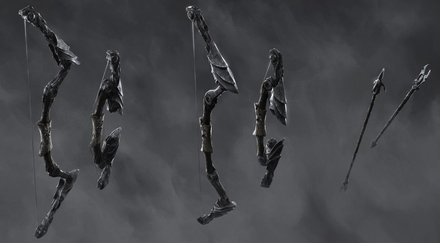 Predator Hunting Grounds Bow and Weapon Set 3D model 3D printable ...