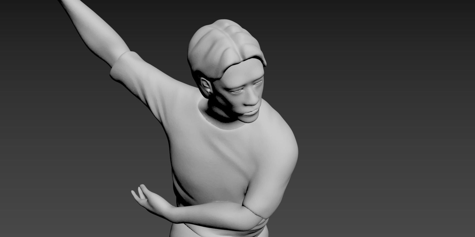3D model Footballer Figure - Low Poly VR / AR / low-poly | CGTrader