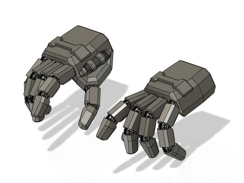 high detail robot hand 3d printing model 3D model 3D printable | CGTrader