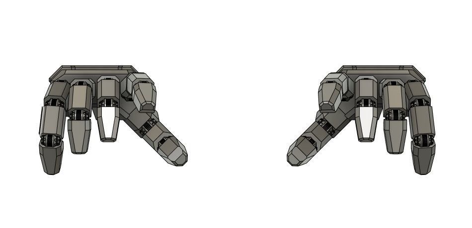high detail robot hand 3d printing model 3D model 3D printable | CGTrader