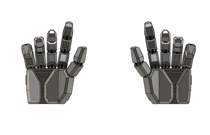 high detail robot hand 3d printing model 3D model 3D printable | CGTrader