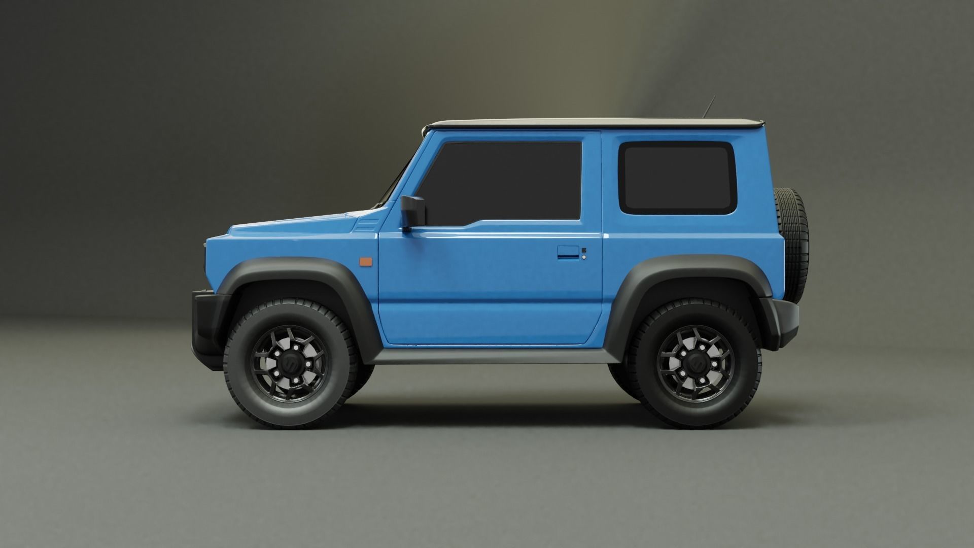 SUZUKI JIMNY 2019 - Brisk Blue Metalic 3D model | CGTrader