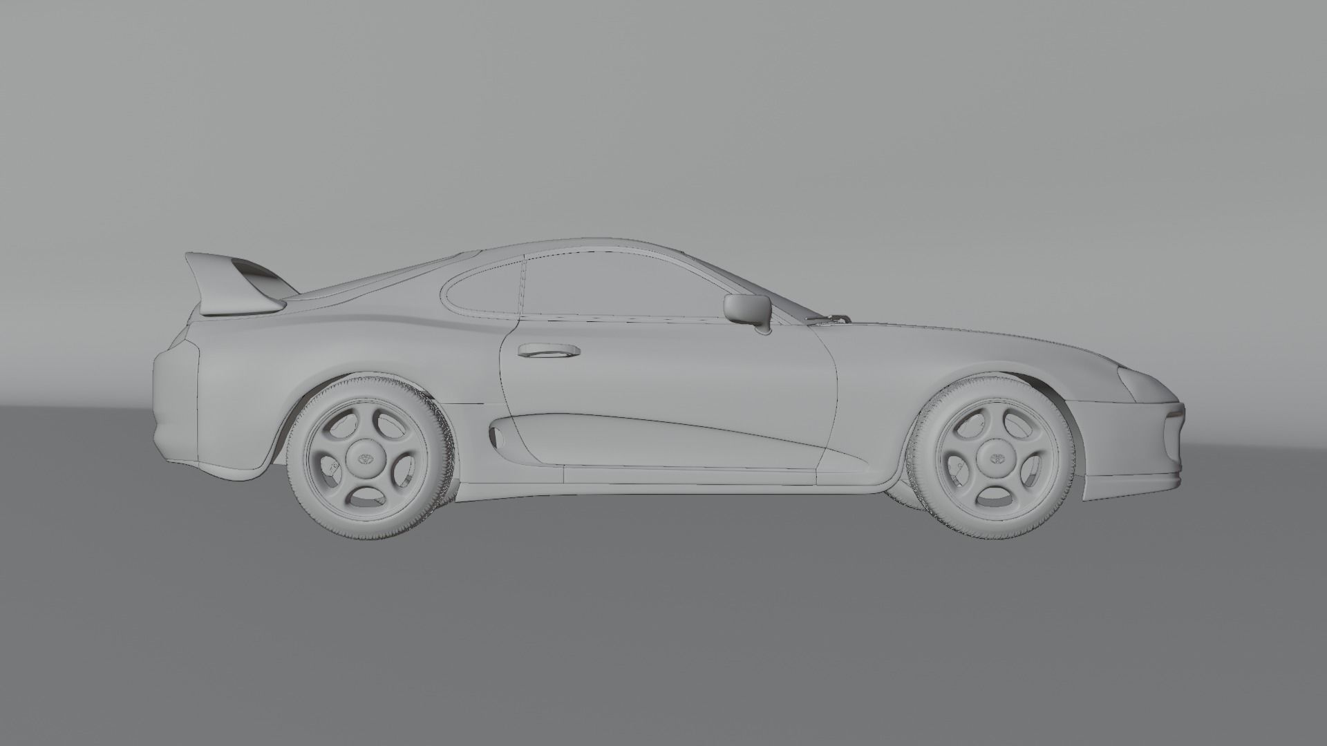 TOYOTA SUPRA - Red Metallic 3D model | CGTrader