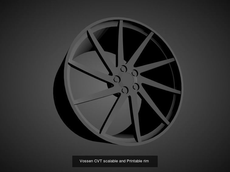 Vossen scalable and Printable rims 3D Model Collection | CGTrader