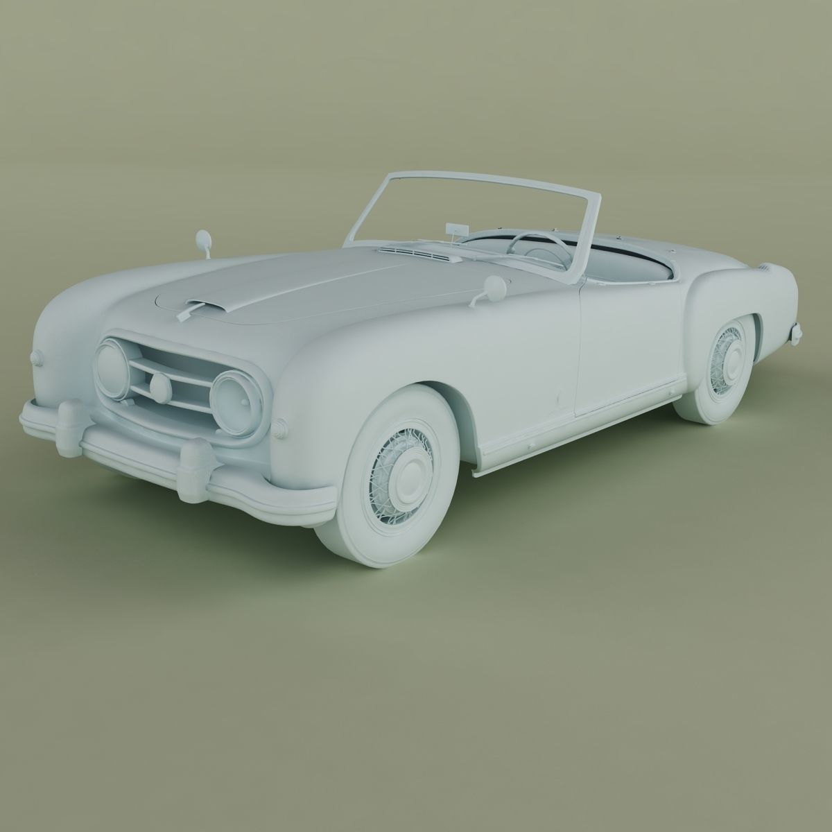 Nash Healey Pininfarina Roadster 3D model | CGTrader