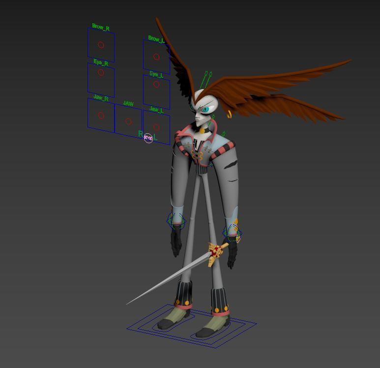 Seraphim 3D model rigged | CGTrader