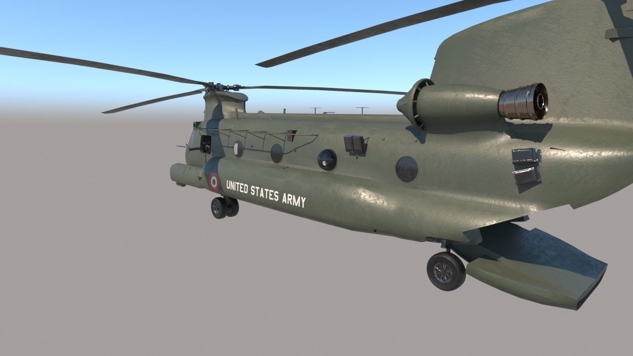 Chinook Helicopter 3D model | CGTrader