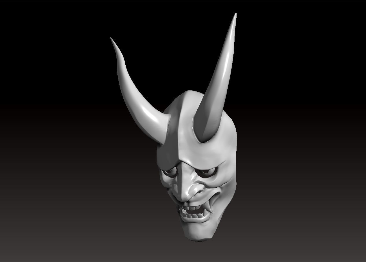 japanese hannya noh yamato one piece mask 3D model 3D printable | CGTrader