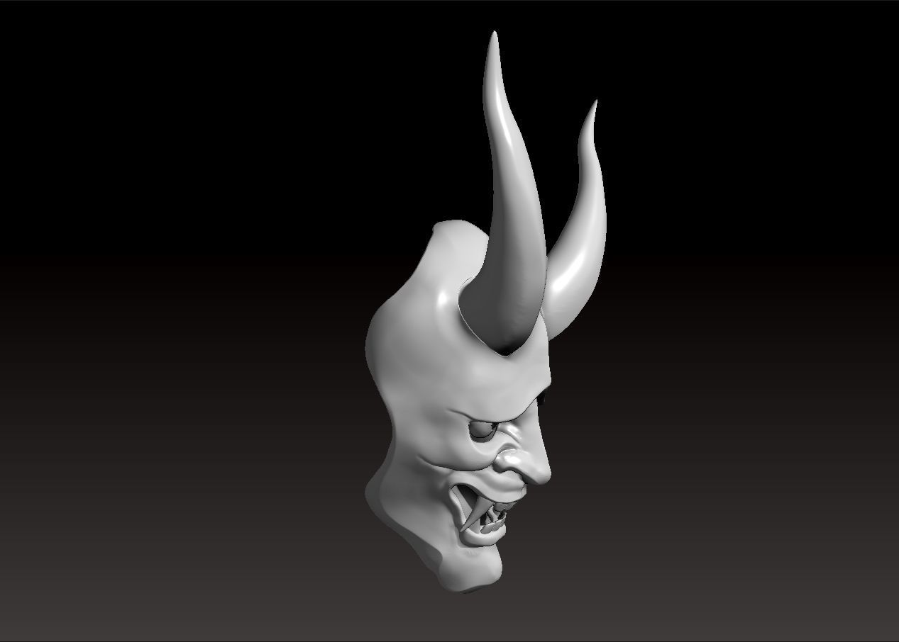 japanese hannya noh yamato one piece mask 3D model 3D printable | CGTrader