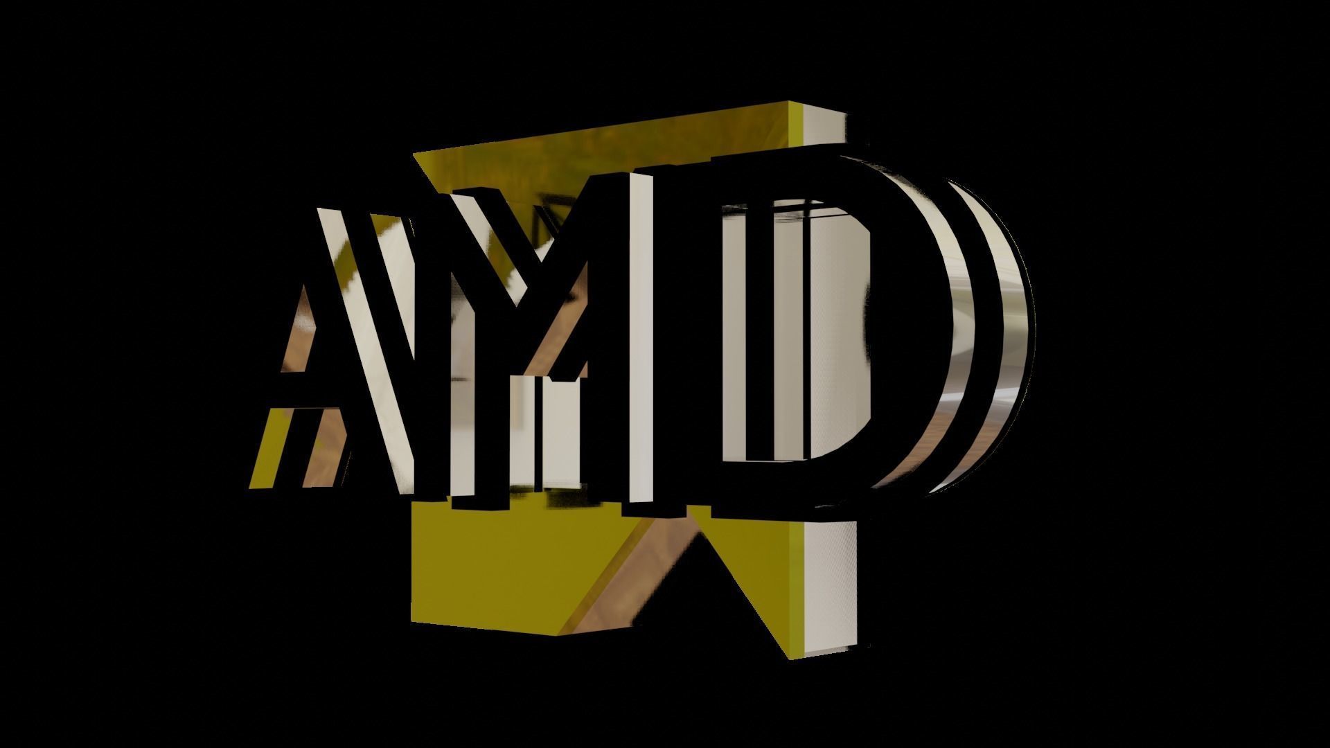 AMD LOGO 3D model 3D printable | CGTrader