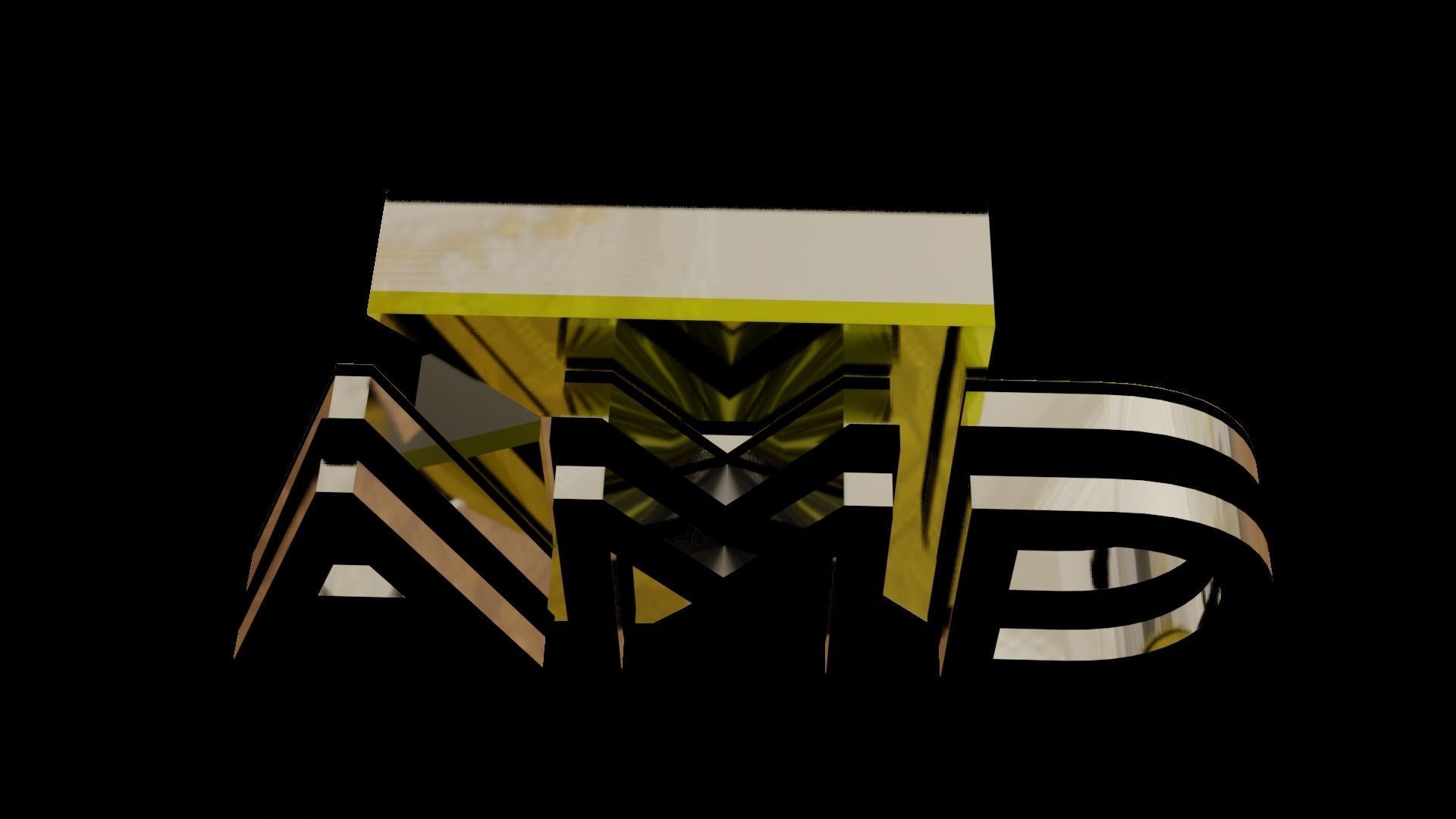 AMD LOGO 3D model 3D printable | CGTrader