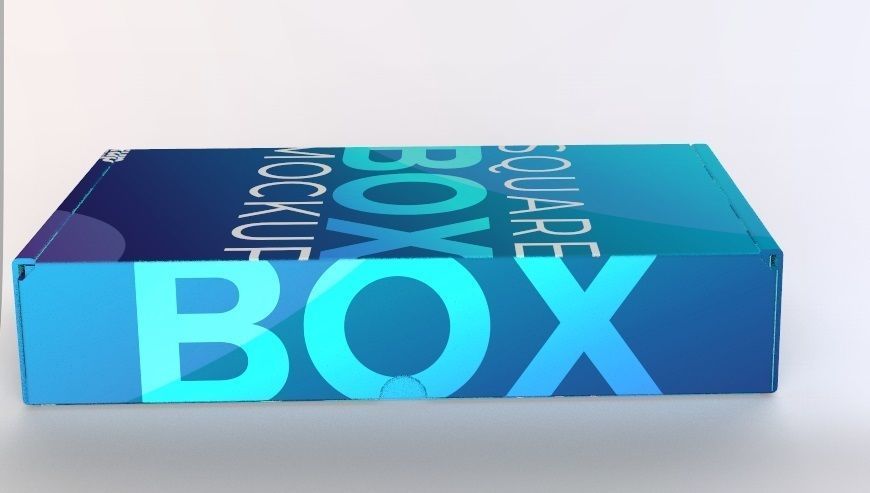 3D model Square box Low Poly Closed and open VR / AR / low-poly | CGTrader