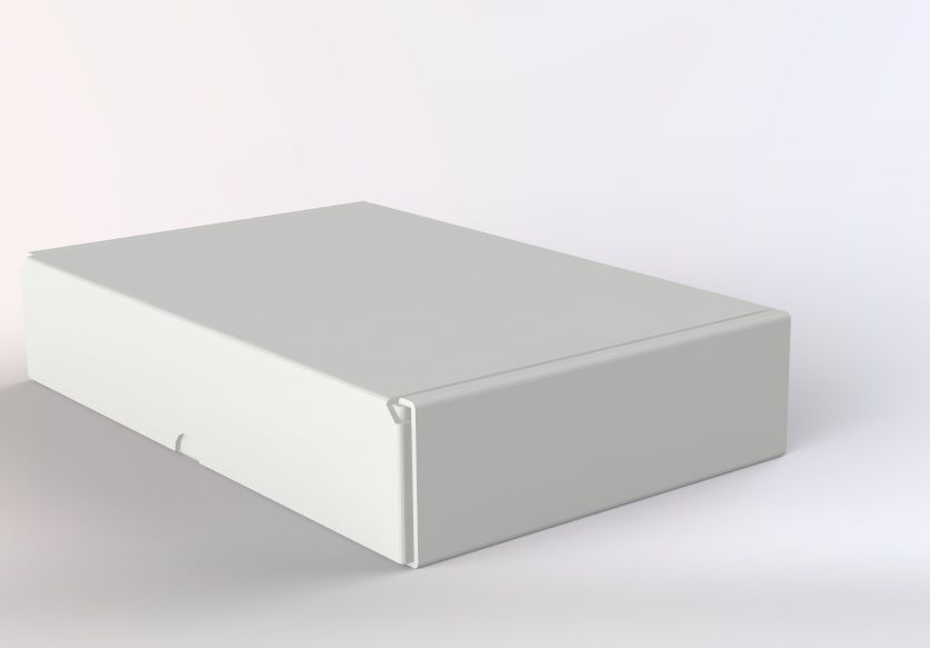 3D model Square box Low Poly Closed and open VR / AR / low-poly | CGTrader