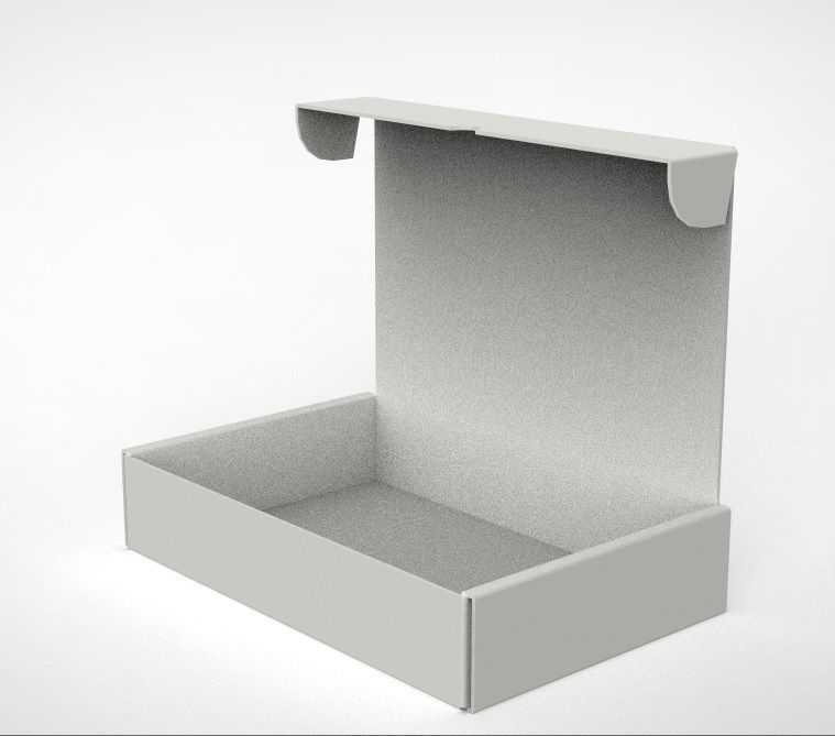 3D model Square box Low Poly Closed and open VR / AR / low-poly | CGTrader